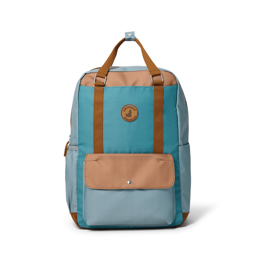 Crywolf Knapsack Colour Block in moss green – Kids of Eltham
