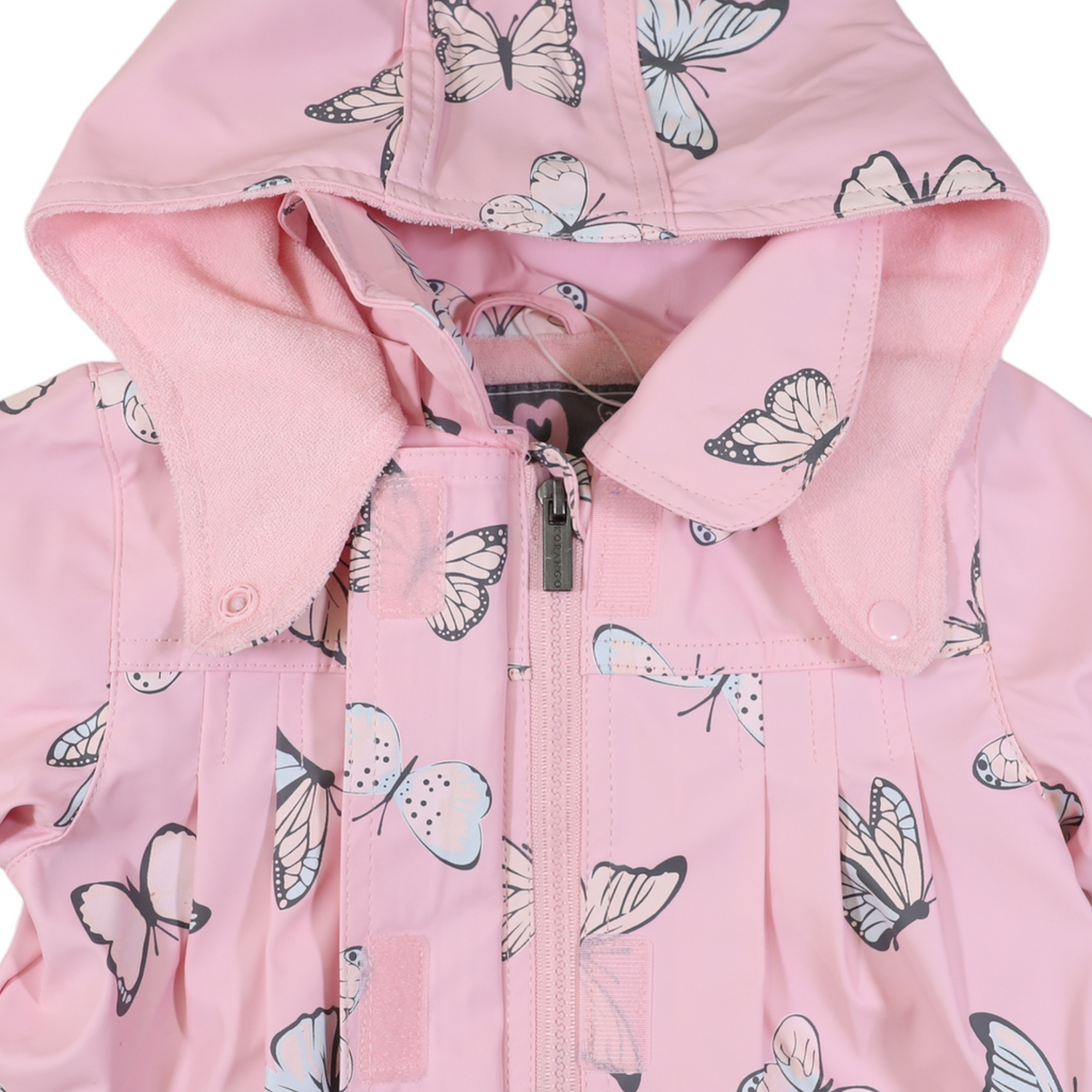 Korango butterfly colour change terry towelling raincoat fairytale pin ...