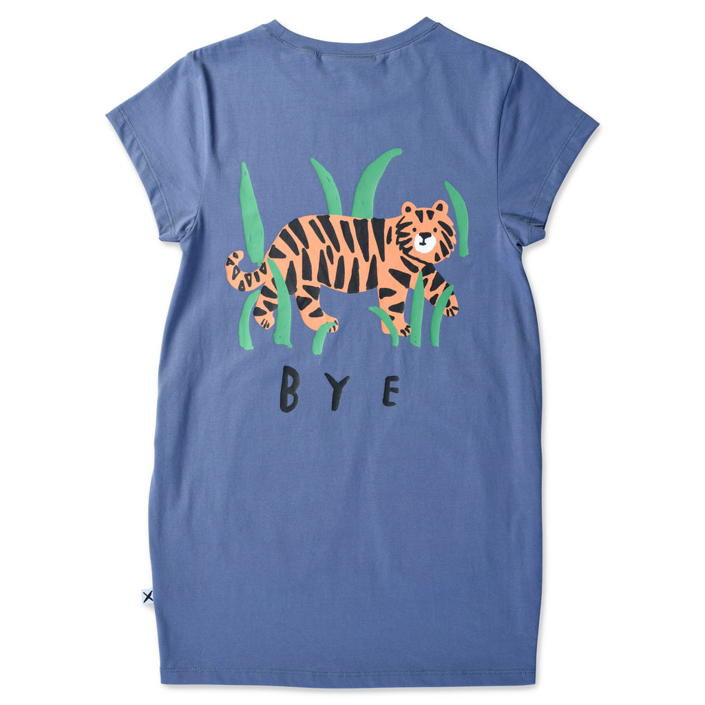 Minti Hi Bye Tiger Dress Midnight in blue – Kids of Eltham