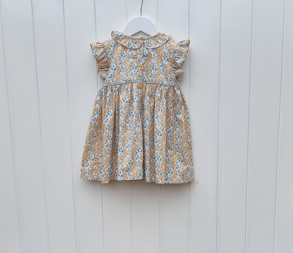 Smox Rox Goldie dress in yellow and blue floral – Kids of Eltham